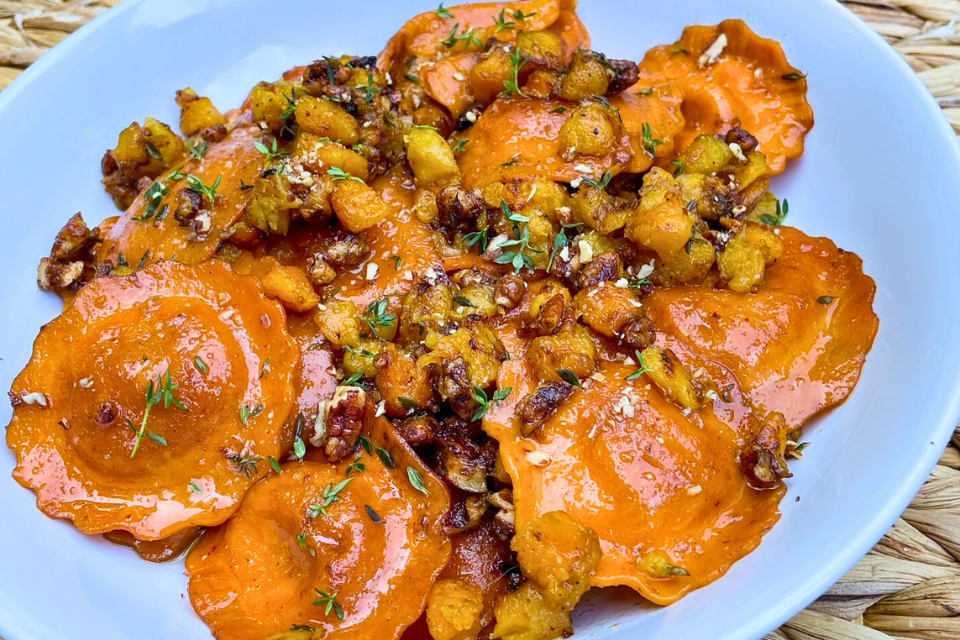 Roasted Butternut Squash Ravioli – Just Thrive